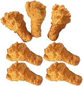 Amazon.com: HongTu 7PCS Artificial Fried Chicken Simulated Model ...