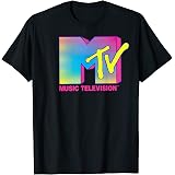 Amazon.com: MTV Retro Shape Design Logo Graphic T-Shirt : Clothing ...