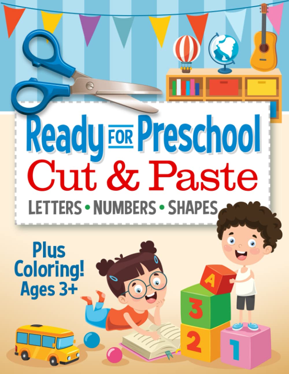 Mua Ready for Preschool Cut and Paste Letters Numbers Shapes: Scissor ...