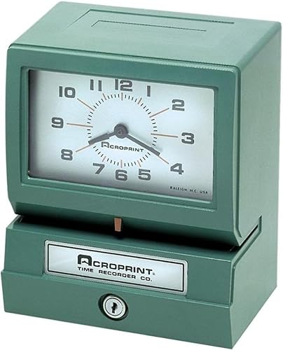 Acroprint Model 150ER3 Heavy Duty Automatic Time Recorder, Prints Day ...
