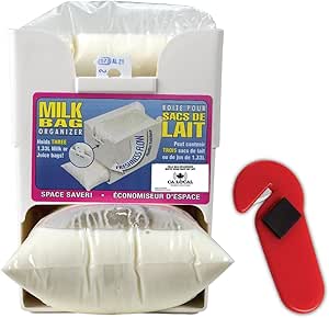 Milk Bag Organizer for Fridge with Milk Bag Magnet Cutter - Milk ...