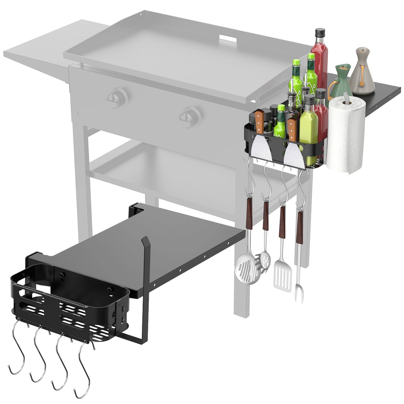 Foldable Griddle Side Shelf and Griddle Caddy for Blackstone 28 ...