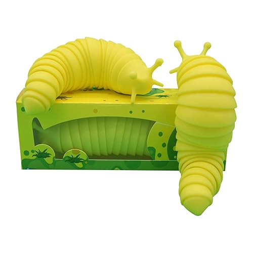 Slinky Sensory Slug Fidget Toy – Articulated Desk Stim Toys – Sensory ...