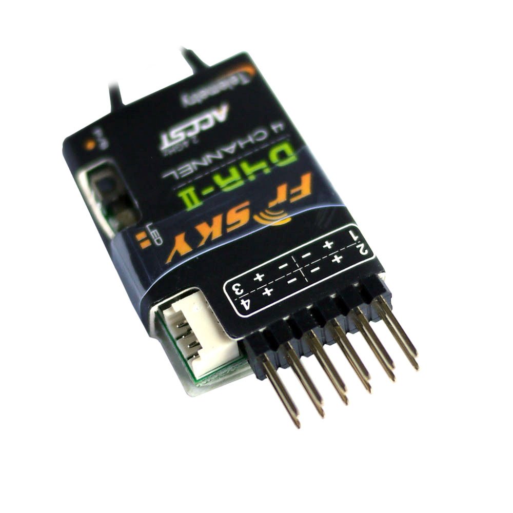 FrSky Taranis Compatible Receiver D4R-II 4-Channel 2.4ghz ACCST w ...