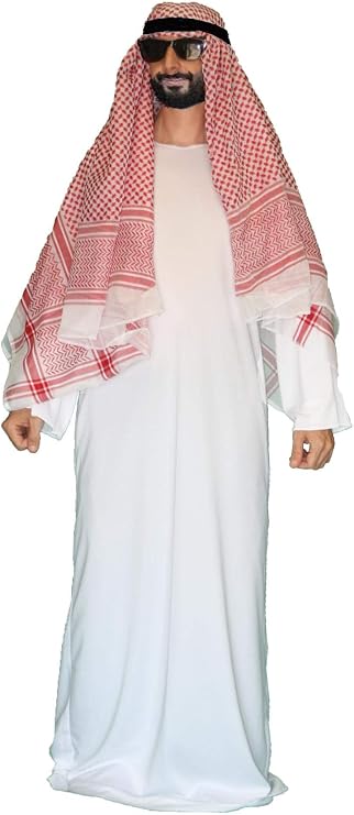 Déguisement de prince arabe saoudite pour adulte: Amazon.fr: Vêtements ...