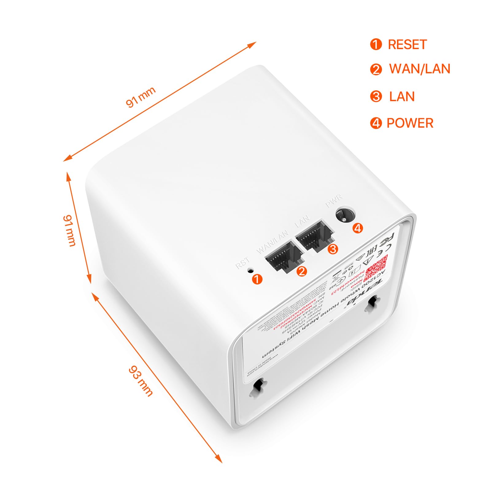 Tenda Nova Mesh WiFi System MW5s - Covers up to 3500 sq.ft - AC1200 ...