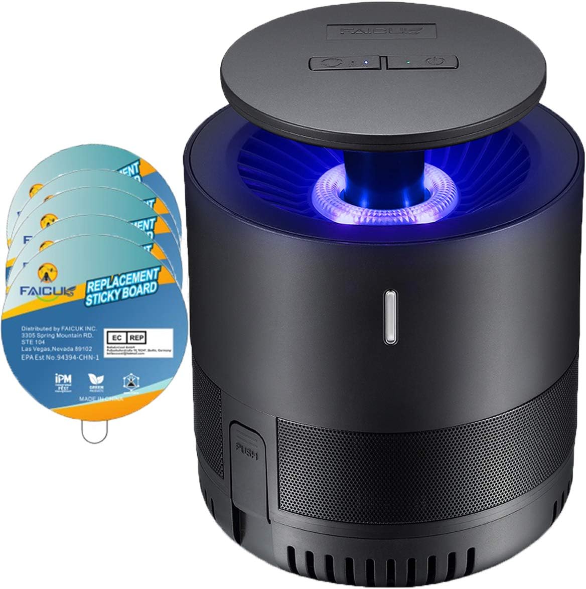 Amazon.com : Faicuk Fly Light Trap Indoor Fly Trap with Glue Board for ...