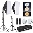 Amazon.com : MOUNTDOG Softbox Lighting Kit, 2x19.7"x27.5" Photography ...
