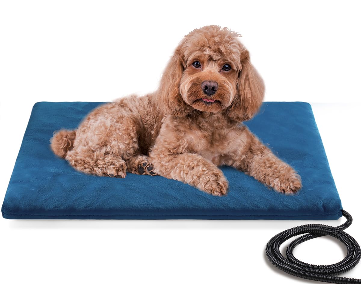 Pet Heating Pad,Extremely Waterproof Heated Cat Dog Bed Outdoor ...