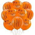 Amazon.com: Tiger Balloons 12 Count, Tiger Birthday Party Supplies ...