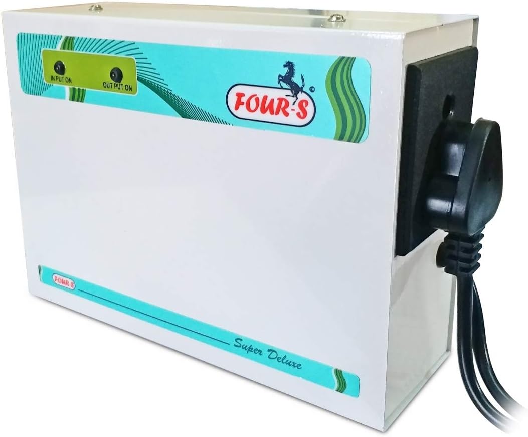 FOUR-S Voltage Stabilizer (FS-100) 1KVA for Refrigerators/Deep Freezer ...