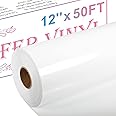 Amazon.com: XSEINO White Heat Transfer Vinyl Roll, 12" x 50FT White HTV ...