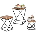 Amazon.com | MyGift Rustic Burnt Solid Wood Square Pizza Riser Display ...