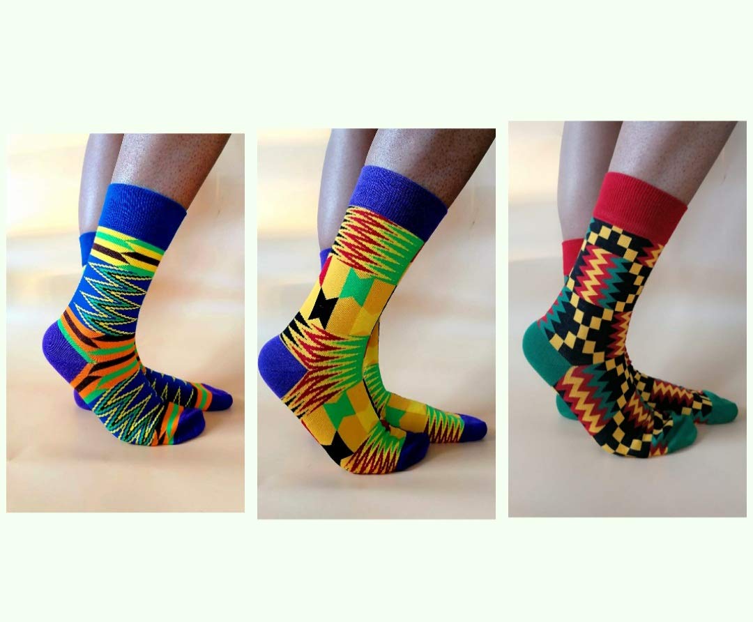 Blumilondon Socks | bright socks | African print socks | Kente socks ...