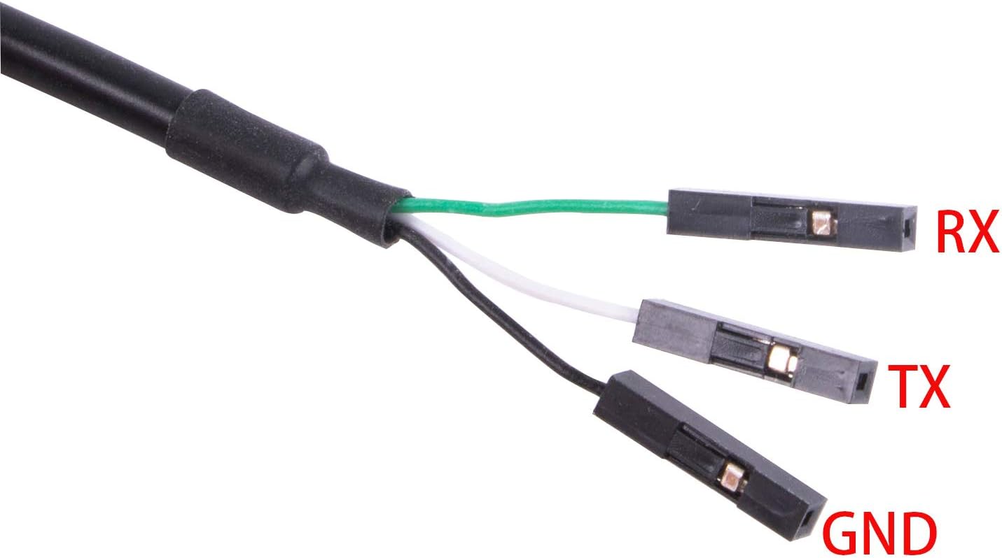 FTDI USB to TTL Serial 3.3V 5V Adapter Cable with 3 Pin 0.1 inch Pitch ...