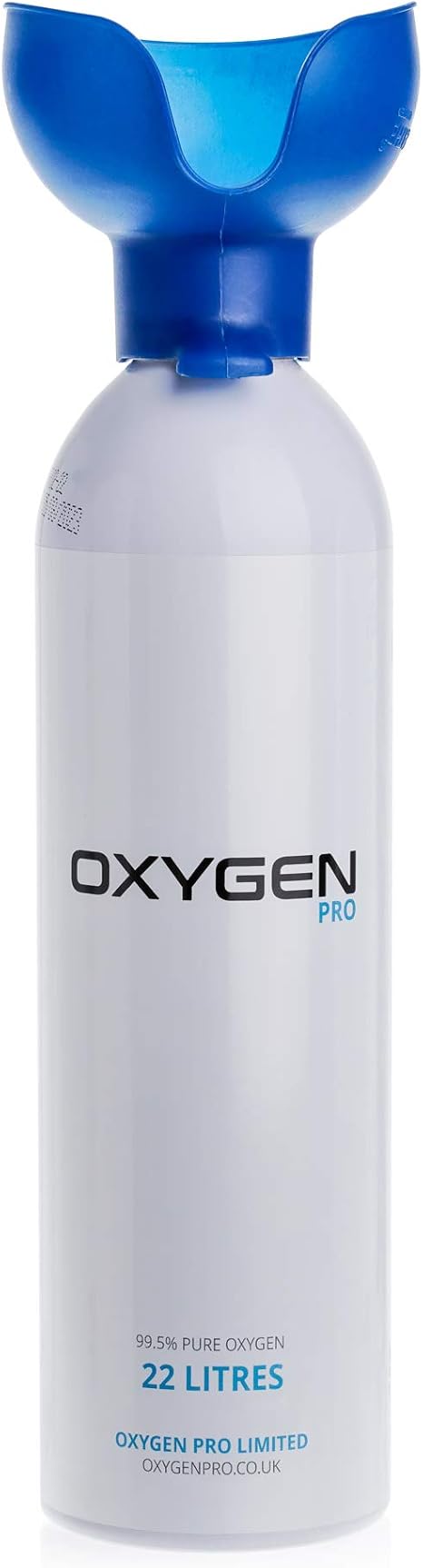 OXYGEN PRO Supplemental Oxygen Canister with Inhaler Cup - 99.5% Pure ...
