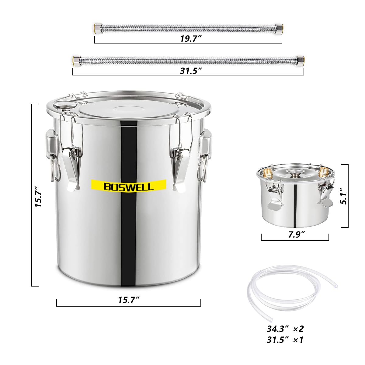 Mua 13.2Gal / 50L Alcohol Still with Circulating Pump, Copper Tube and ...