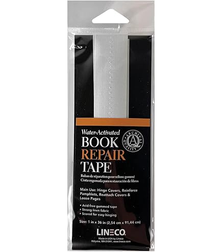 Book Tape Repair Lineco® White Book Cover Repair Tape Book Repair Tape ...