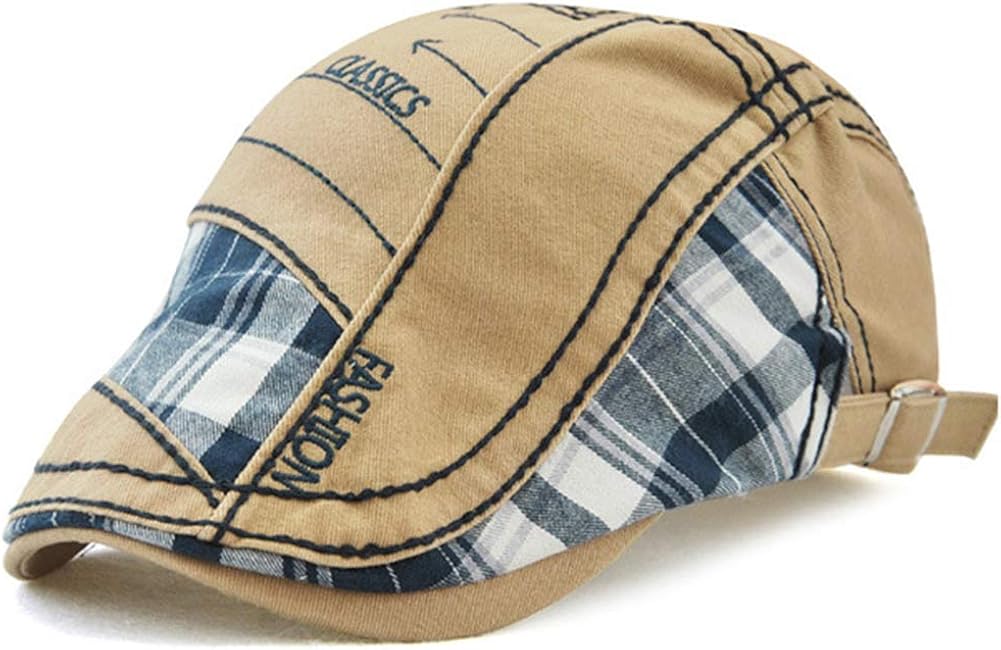 Tioamy Casquettes Souples Casquettes Bonnets et Chapeaux Béret Plate ...