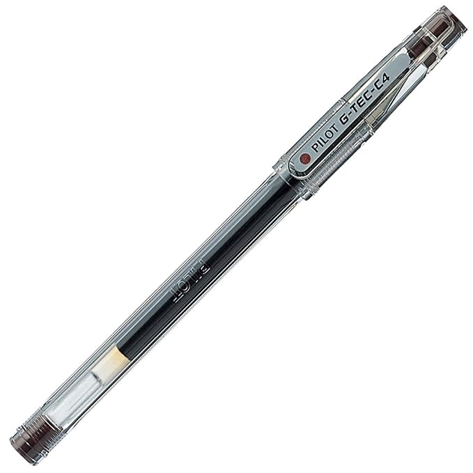 Pilot G-Tec C4 0.4mm Microtip Rollerball Pen (Pack of 12) - Brown ...