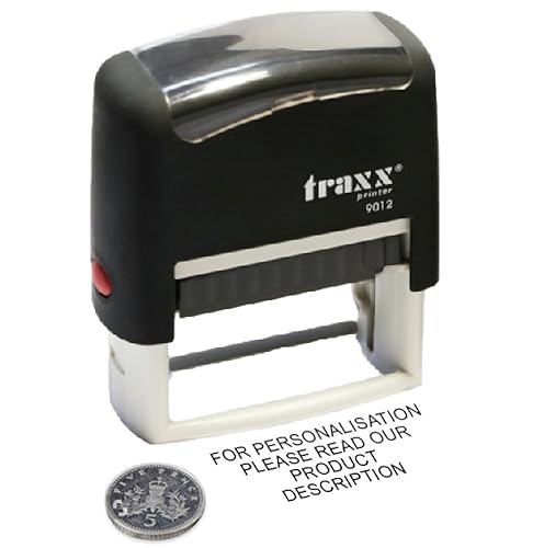 Company Stamp Round with Company Name, 38mm diameter self inking rubber ...