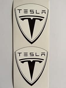 Amazon.com - 2 Tesla Badge Emblem 3" Die Cut Decals