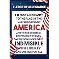 Amazon.com: Pledge Of Allegiance Poster For Classroom Homeschool Wall ...