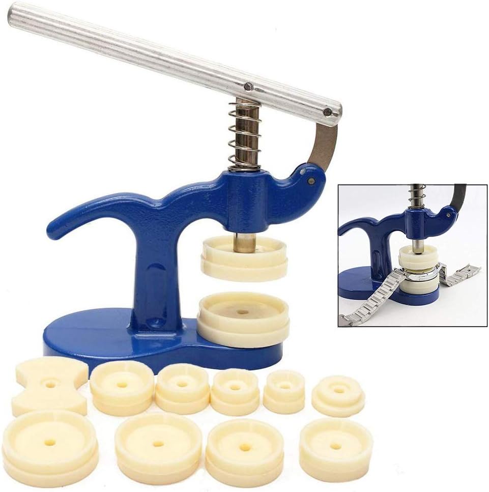 LHKJ Professional Watch Press Tool Set with 12 Dies, Watch Press Set ...