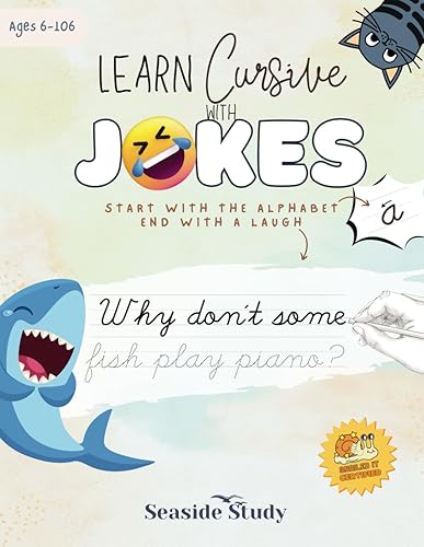 Learn Cursive With Jokes: A Fun Alphabet and Word Tracing Practice for ...