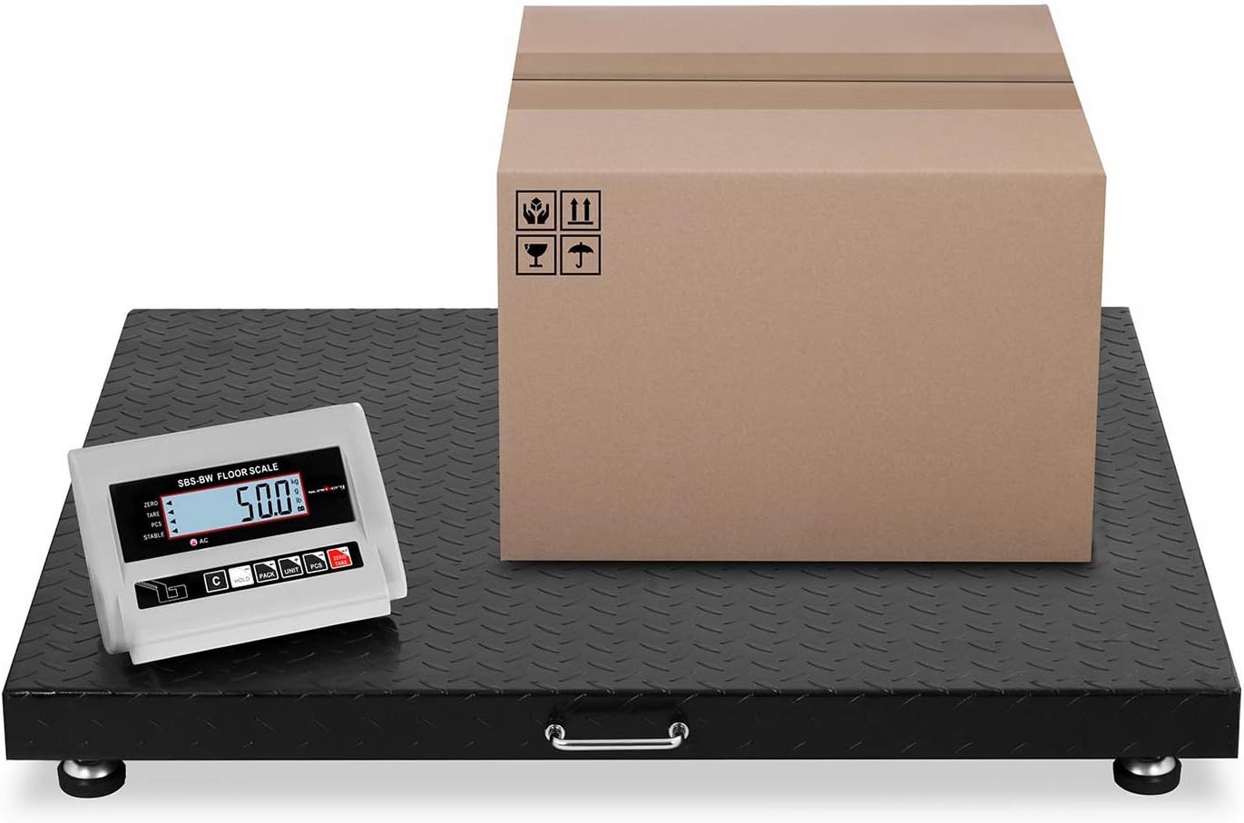 Steinberg Systems SBS-BW-3T/1KG Bodenwaage 3000kg / 1 kg Paketwaage 100 ...
