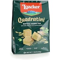 Amazon.com: Loacker Quadratin Premium Matcha Green Tea Wafer Cookies ...
