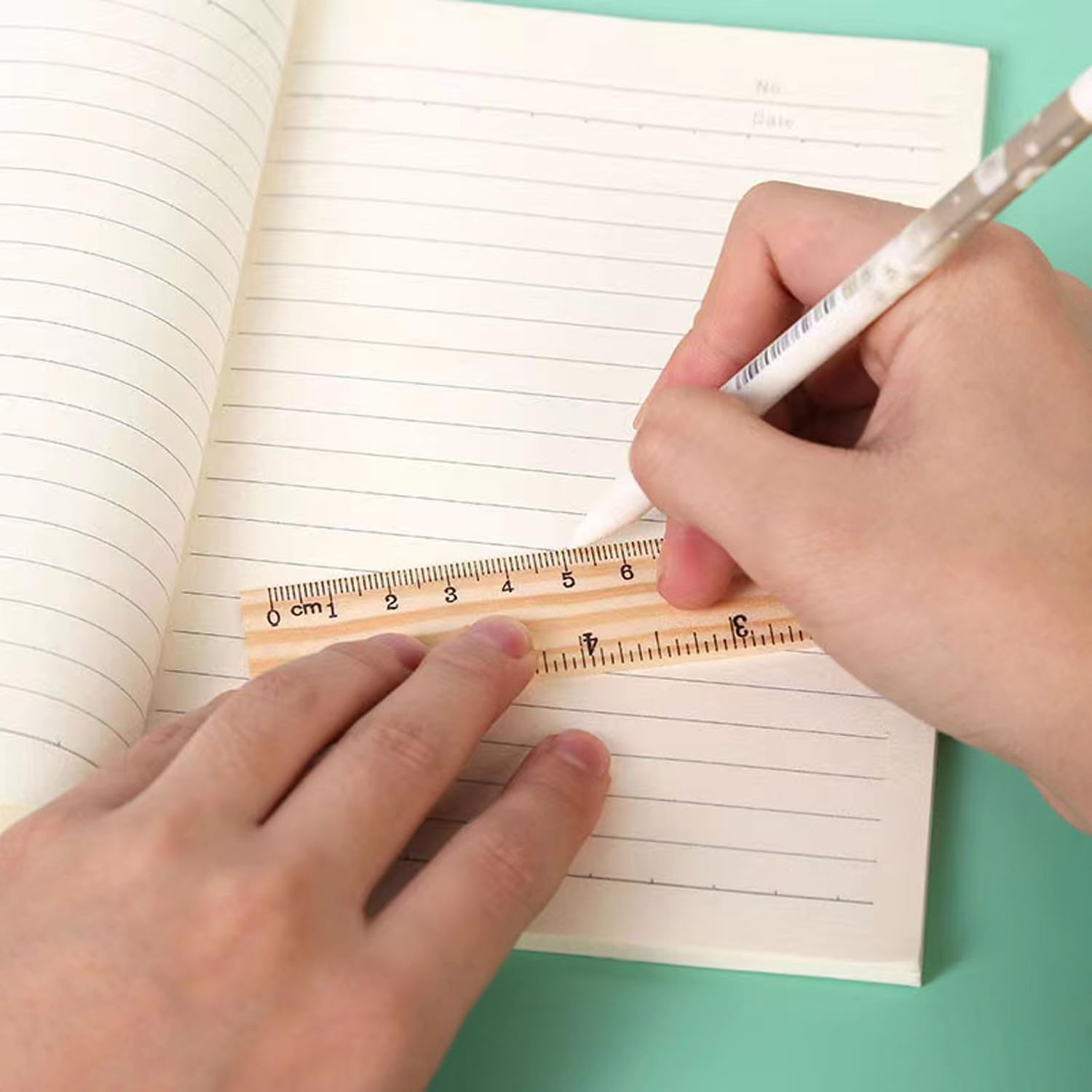 Mua 3 Pack Wooden Ruler 12 inch 8 inch and 6 inch Wooden Ruler Kit with ...