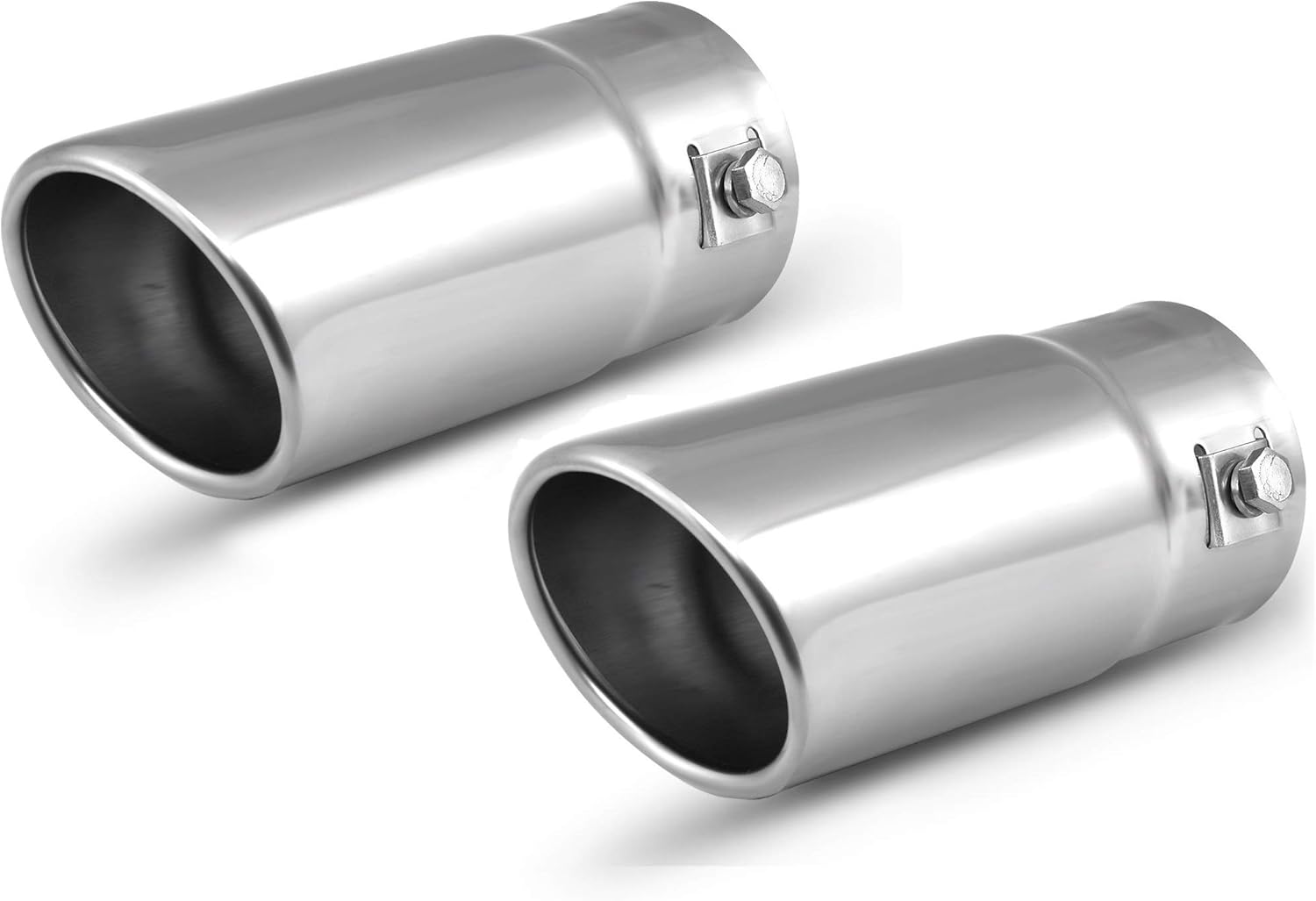 Amazon.com: Pack of 2 Exhaust tips - to Fit 1.5 to 2 Inch Exhaust Tail ...