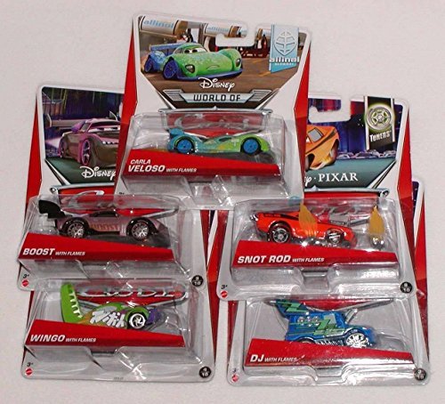 Buy 2014 DISNEY PIXAR CARS CARLA, SNOT ROD, BOOST, DJ, AND WINGO 1:55 ...