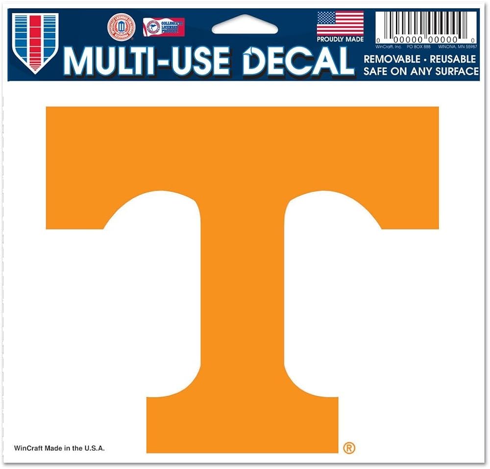 Amazon.com : Tennessee Volunteers Official NCAA 4.5 inch x 6 inch Car ...