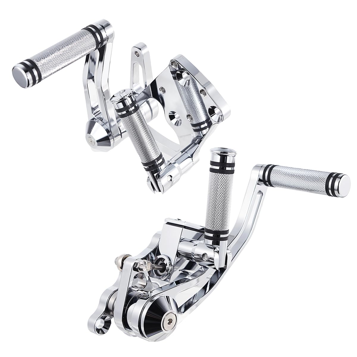 Billet Aluminum Chrome Forward Control Kits Compatible For Harley ...