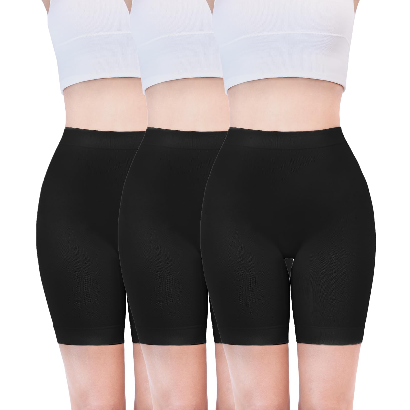 TIICHOO Shorts for Under Dresses Women Anti Chafing Seamless Spandex ...
