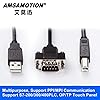 AMSAMOTION USB-MPI Programming Cable for Siemens S7-200 300 400 Series ...