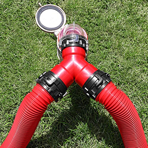 Valterra F02-2030 3" Rotating RV Wye With Bayonet Fittings, Red on ...