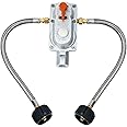 Amazon.com: Skyflame 2-Stage Auto Changeover RV Propane Regulator, Dual Propane Tank Connection ...