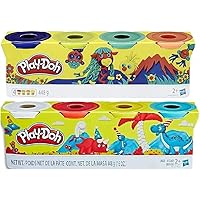 Amazon.com: Play-Doh Bulk 8-Pack of Non-Toxic Modeling Compound, (4oz) Cans (8-Cans, 32oz ...