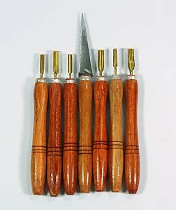 Amazon.com: 7 Pc Soap Carving Knives Set: Kitchen & Dining