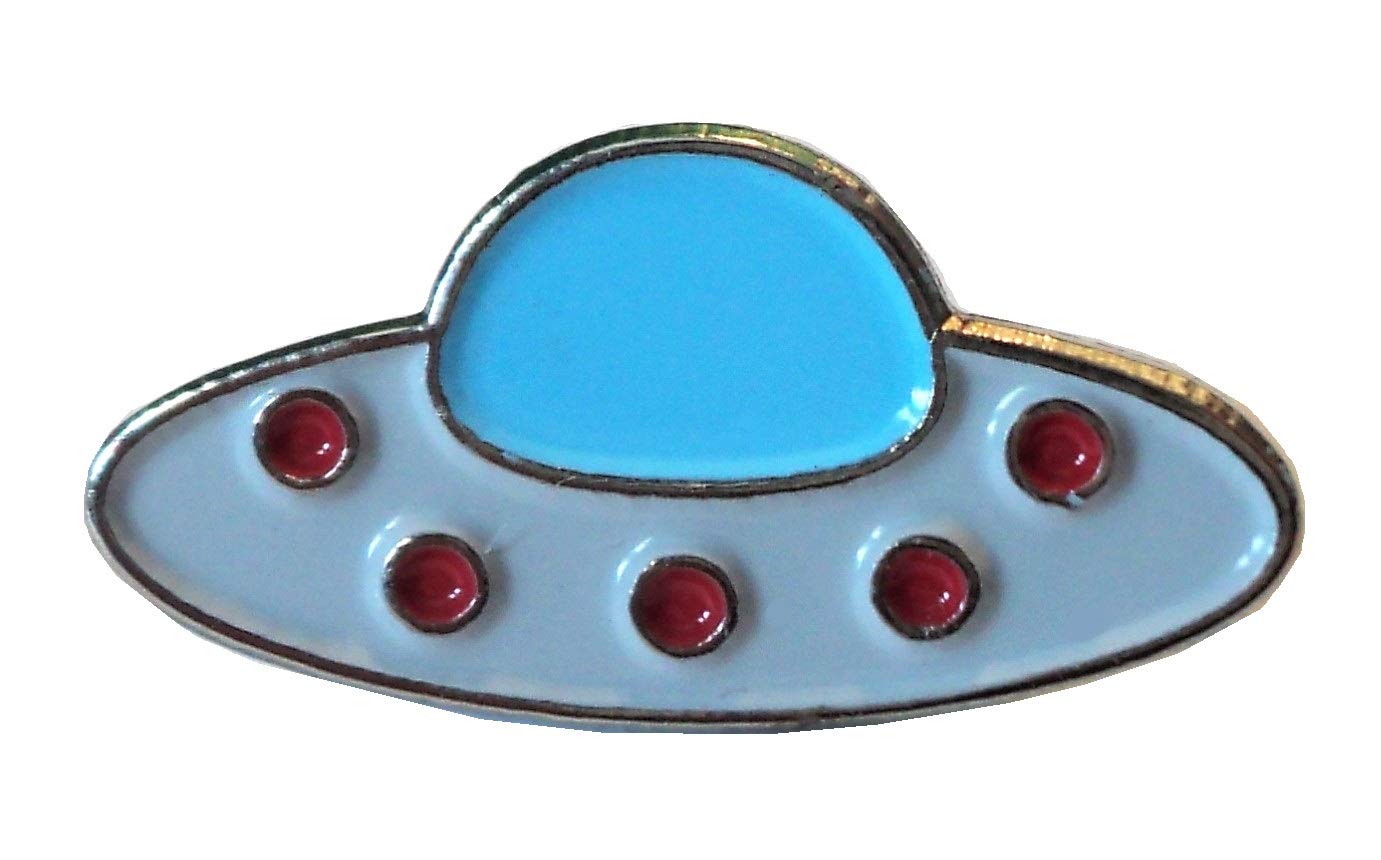 Metal Enamel Pin Badge Brooch UFO Space Ship: Amazon.co.uk: Kitchen & Home