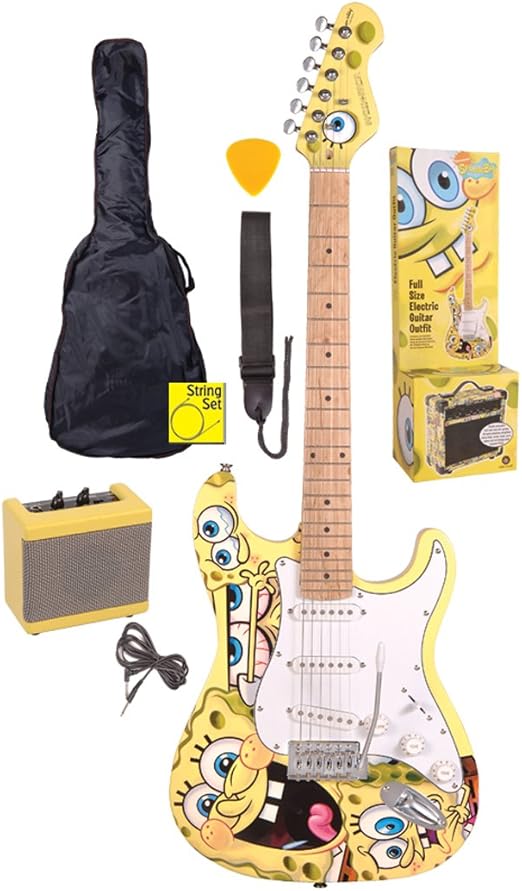 Spongebob 7/8 Size Electric Guitar: Amazon.co.uk: Musical Instruments
