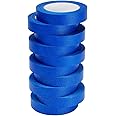 LICHAMP 10-Piece Blue Painters Tape 1 inch, Blue Masking Tape Bulk ...