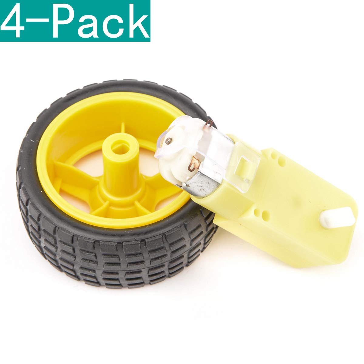 Youmile 4-SET Motor Smart Robot Car Chassis Kit Speed Encoder Battery ...