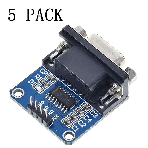 Anmbest 5PCS MAX3232 3.3V to 5V DB9 Female RS232 Serial Prot to TTL Converter Module Root ...