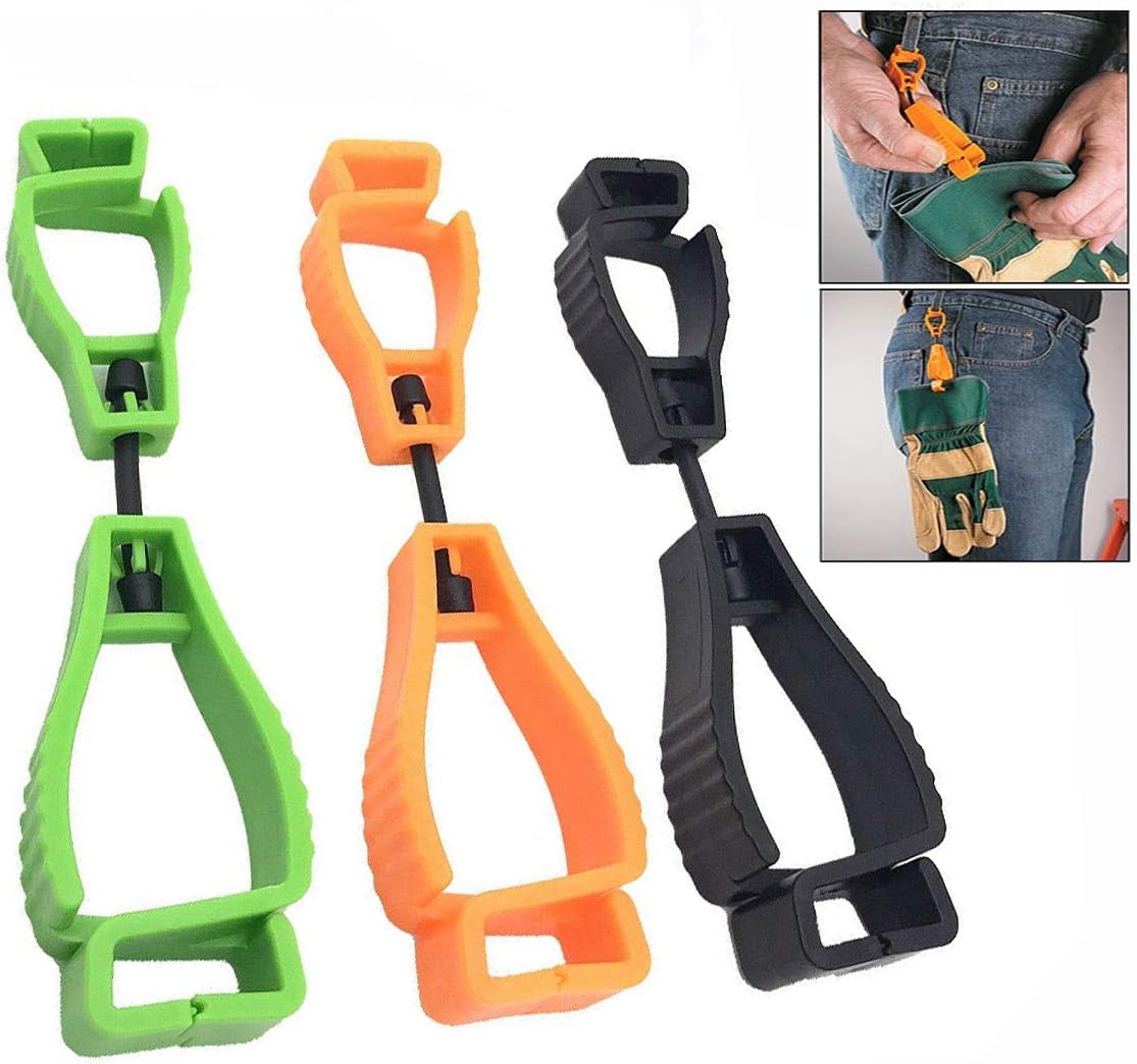 LHKJ 3 Piezas Pinza de Seguridad de Plástico Clip para Guante de ...