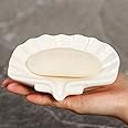 Amazon.com: Ceramic Soap Holder, Sea-Shell Soap Tray with Self Draining ...