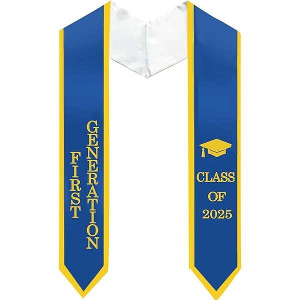 Graduate Stole First Generation Graduation Stole - Class Of 2025 Sash ...